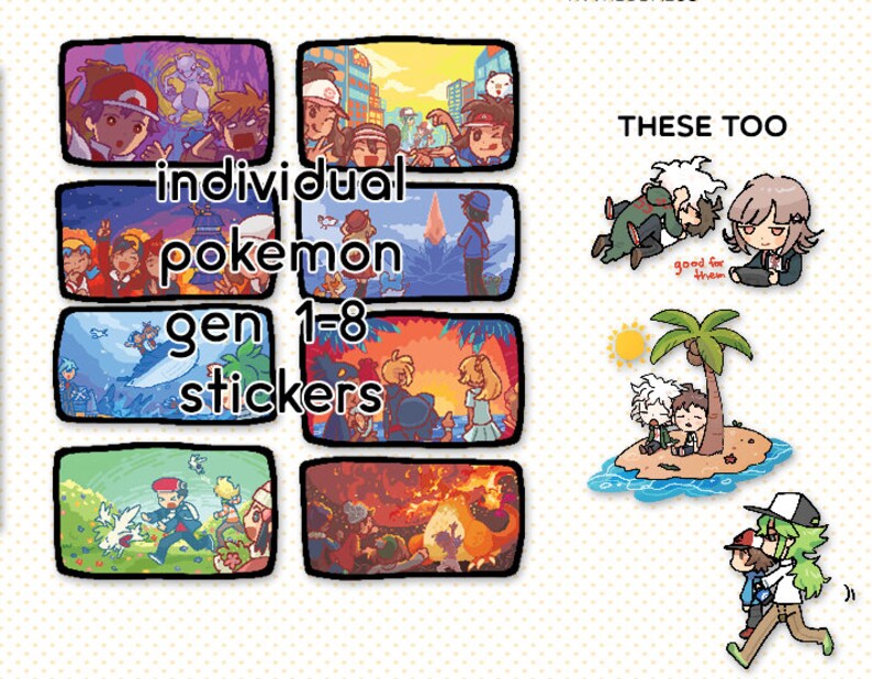 Individual Stickers die Cut - Etsy