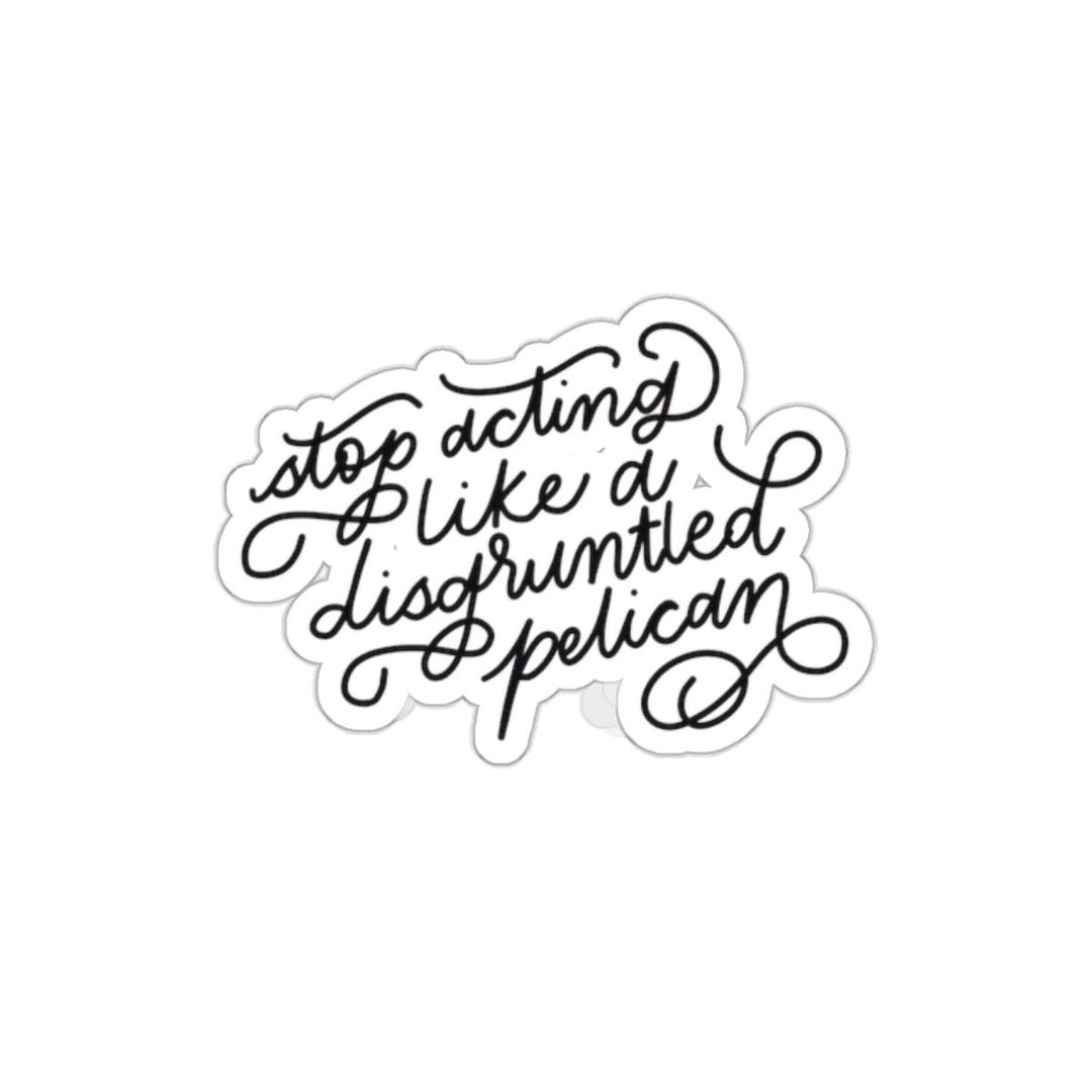 Schitt's Creek Disgruntled Pelican Sticker: Funny Laptop Decal - Etsy