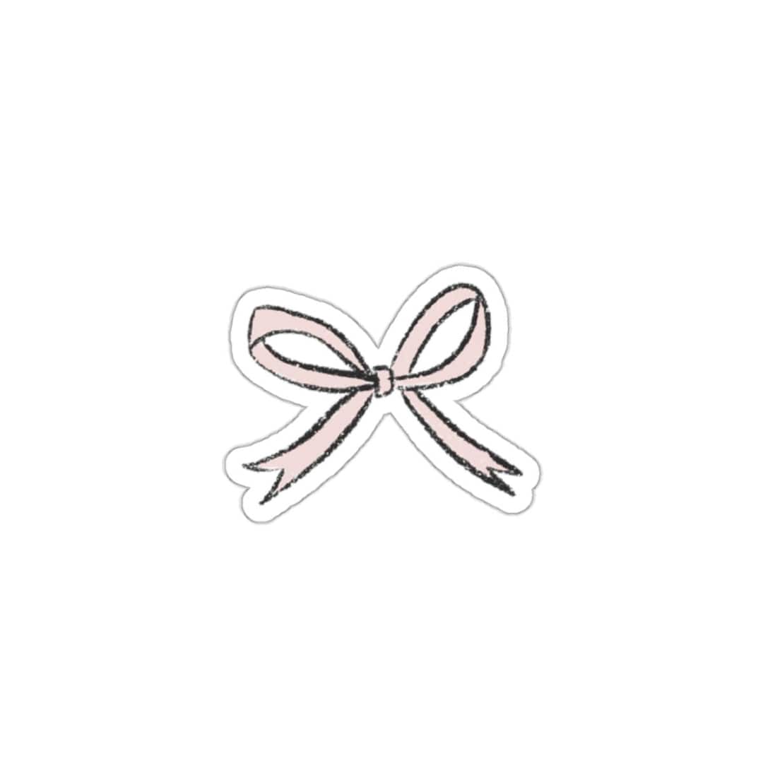 Coquette Bow Stickers, Adhesive Labels, Cute Decals, Feminine ...