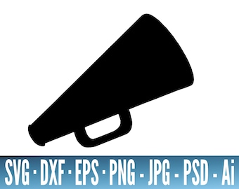 Megaphone svg | Etsy