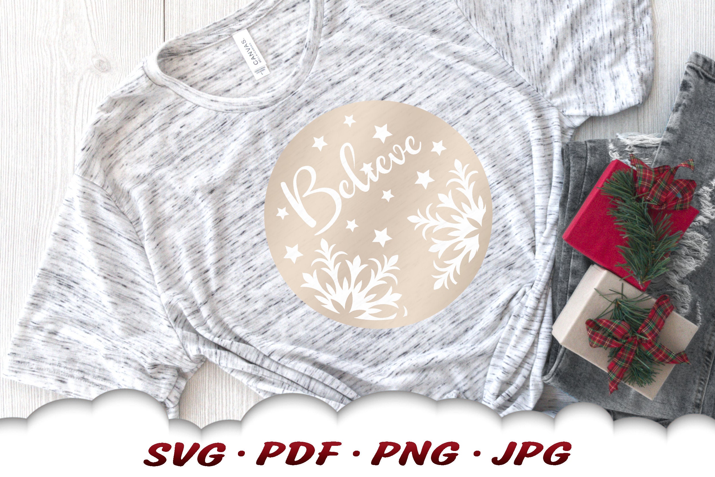 Believe Christmas Svg Bundle Christmas Svg Files for Cricut - Etsy