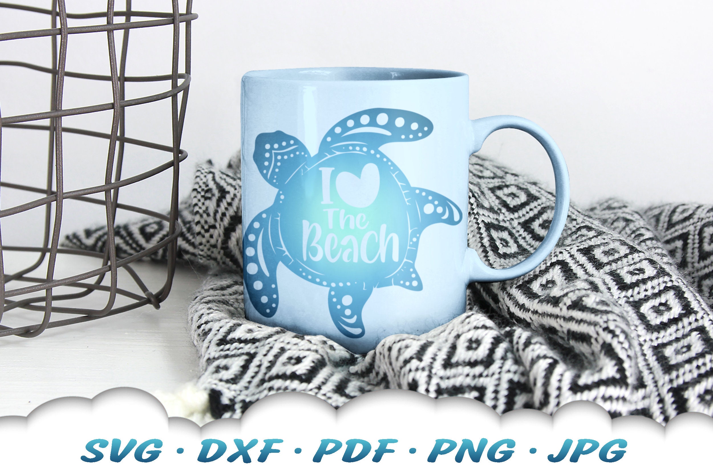 Beach Turtle Svg Files for Cricut Sea Turtle Svg I Love - Etsy