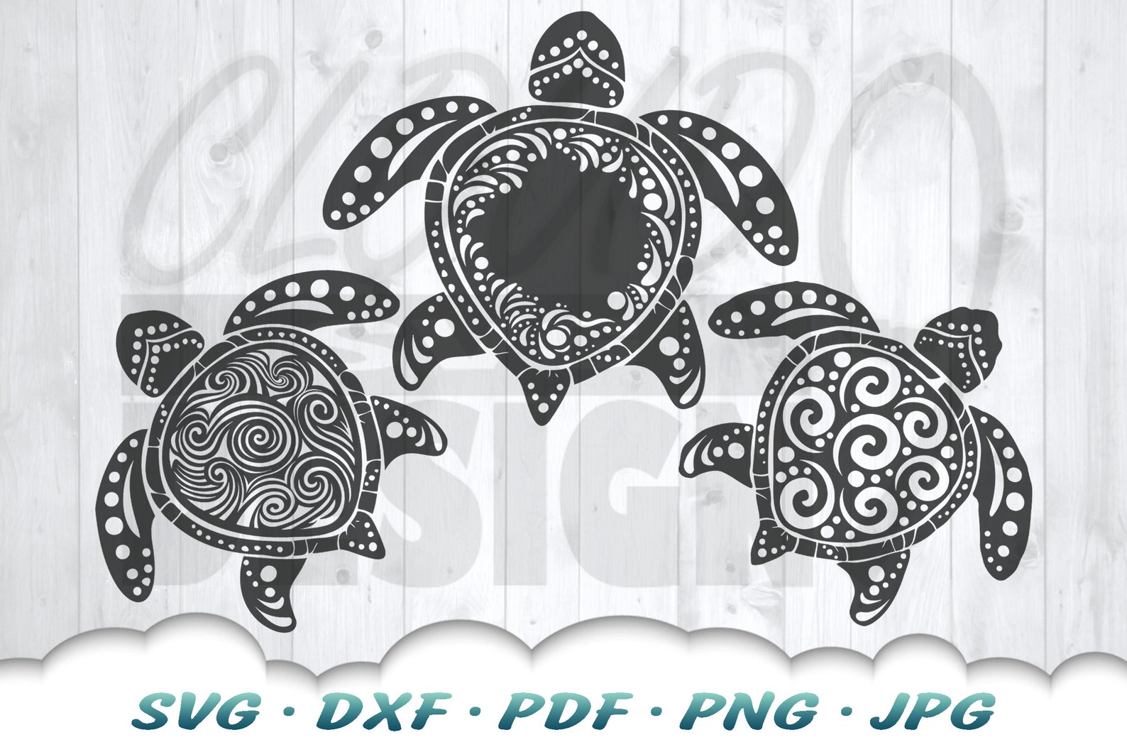 Turtle Svg Bundle Sea Turtle Svg Files for Cricut Beach - Etsy