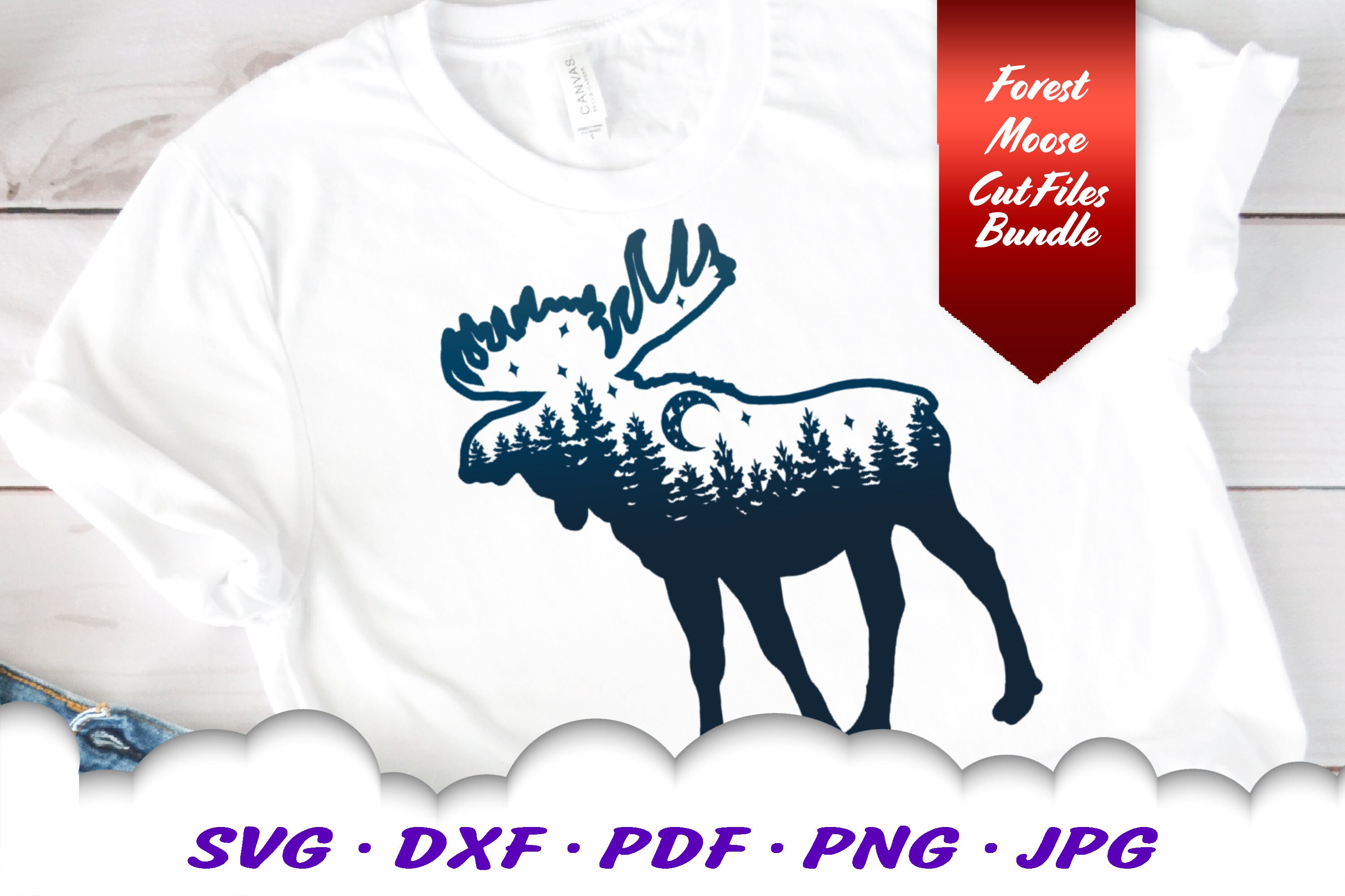 Moose SVG Bundle Forest Svg Moose Svg Files For Cricut | Etsy