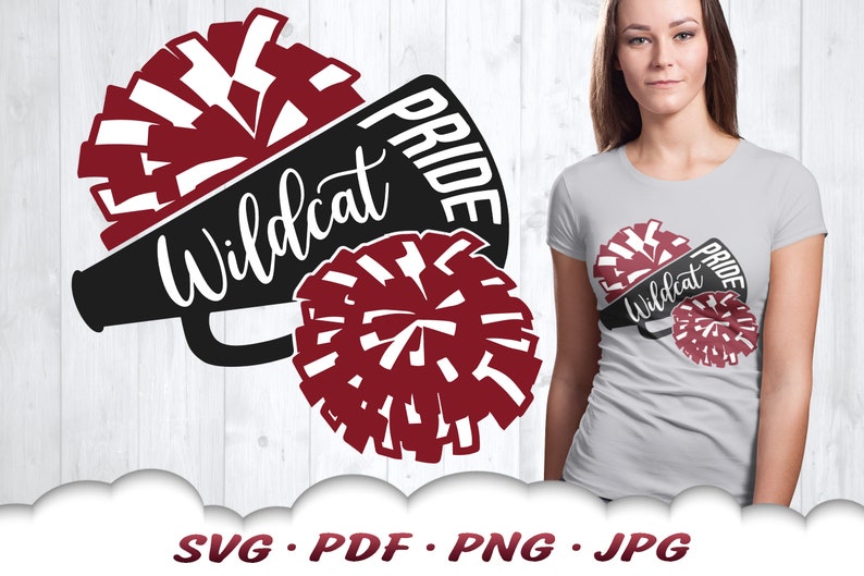 Wildcats Cheer Svg Files for Cricut Cheerleader Svg - Etsy