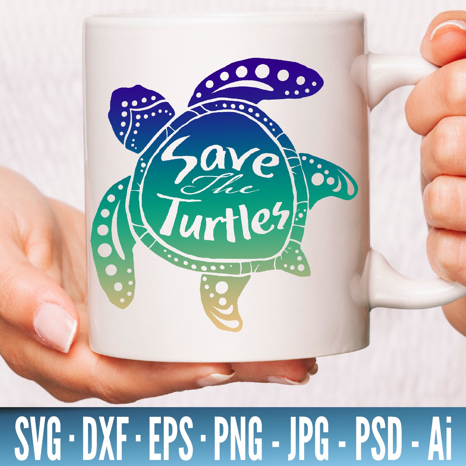 Save the Turtles SVG - Sea Turtle SVG - Turtle SVG Files for Cricut ...