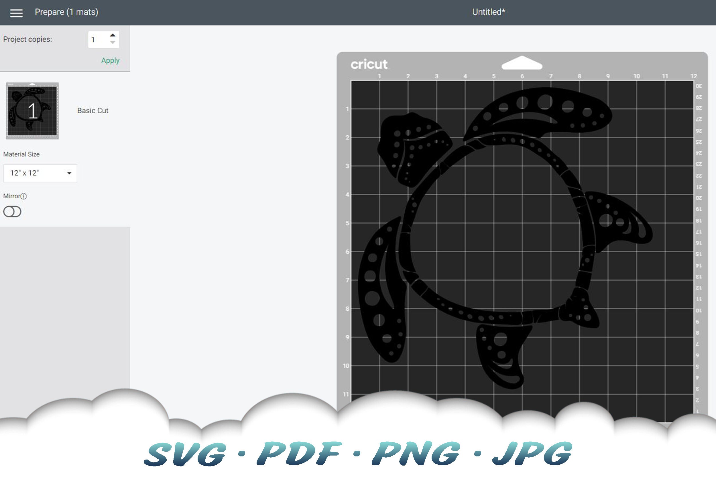 Sea Turtle Monogram Svg Sea Turtle SVG Files for Cricut | Etsy