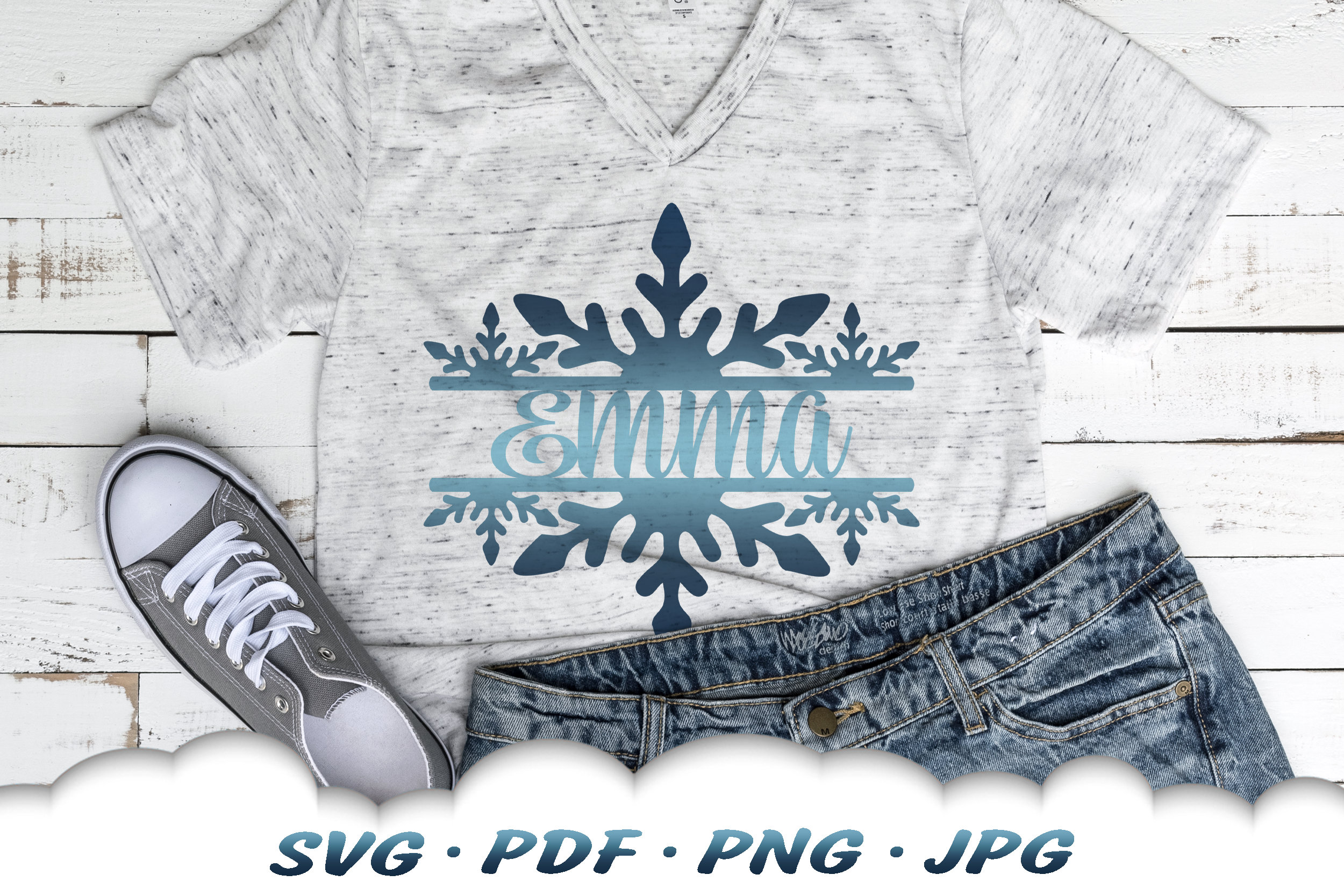 Snowflake Monogram Svg Snowflake Svg Files for Cricut | Etsy