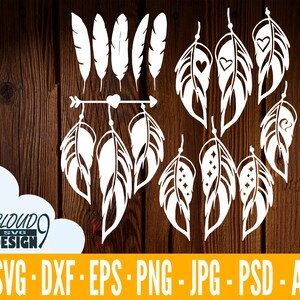 Feather SVG Bundle, Feather SVG, Feathers SVG, Feather Clipart, Cricut ...
