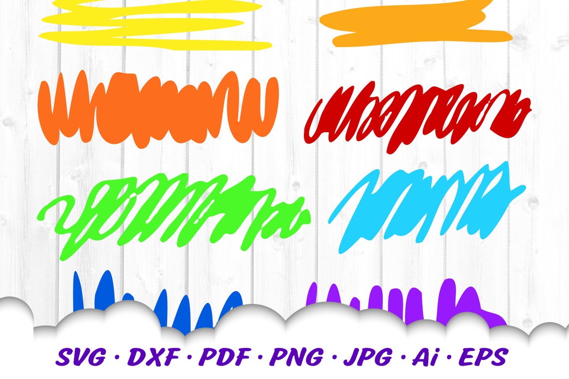 Scribbles SVG Bundle Marker Scribbles SVG Scribbles Svg - Etsy