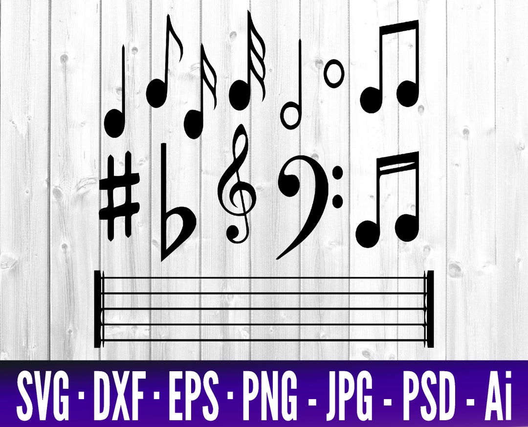 Music SVG Bundle Music Notes SVG Musical Notes Svg File for Cricut ...