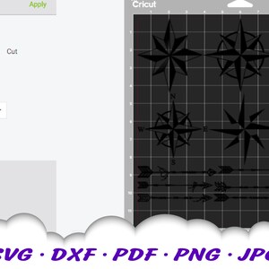 Compass Arrow SVG Bundle - Arrow SVG Bundle - Compass Clipart Bundle ...