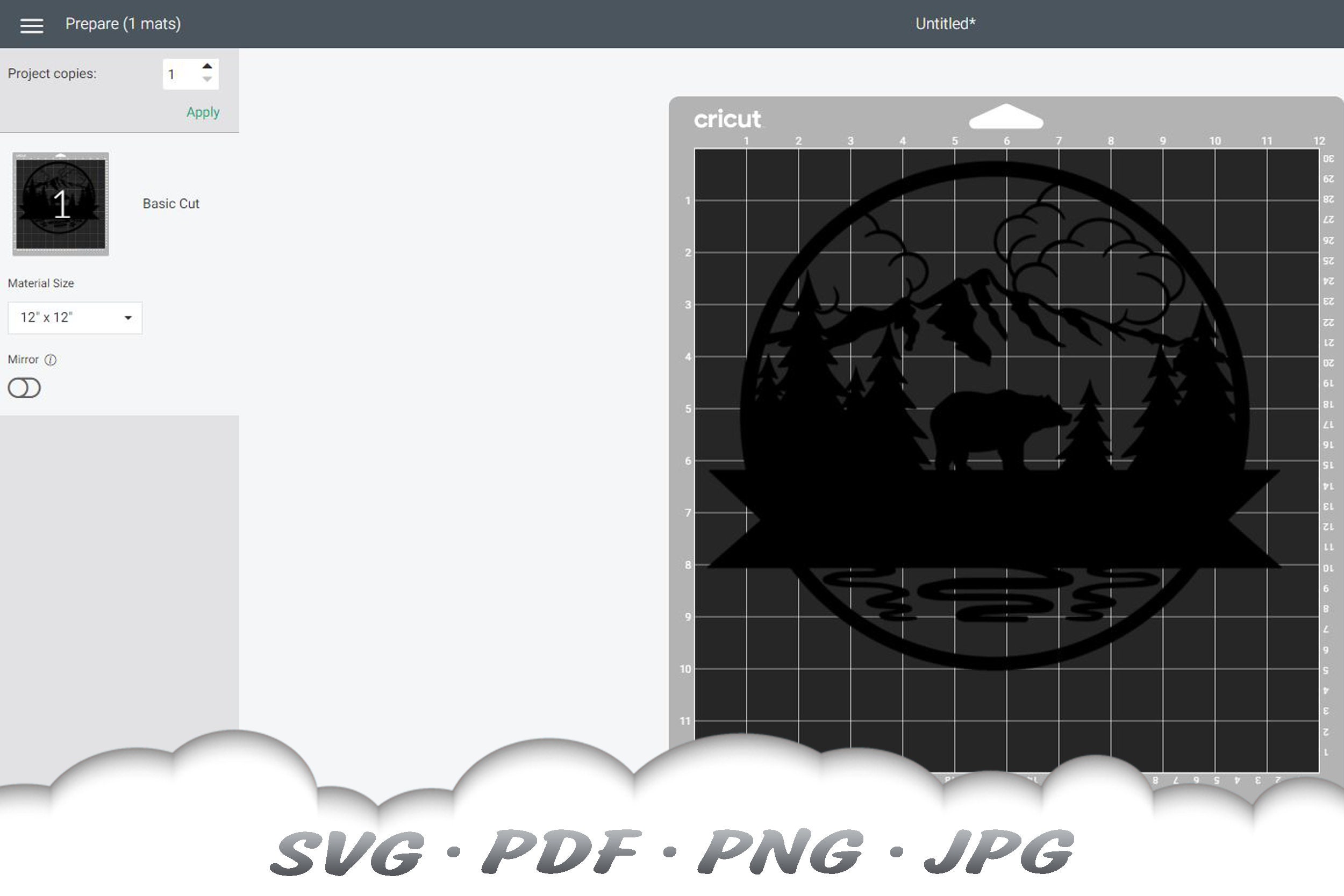 Mountain Monogram SVG Bundle Mountain Svg Files for Cricut | Etsy