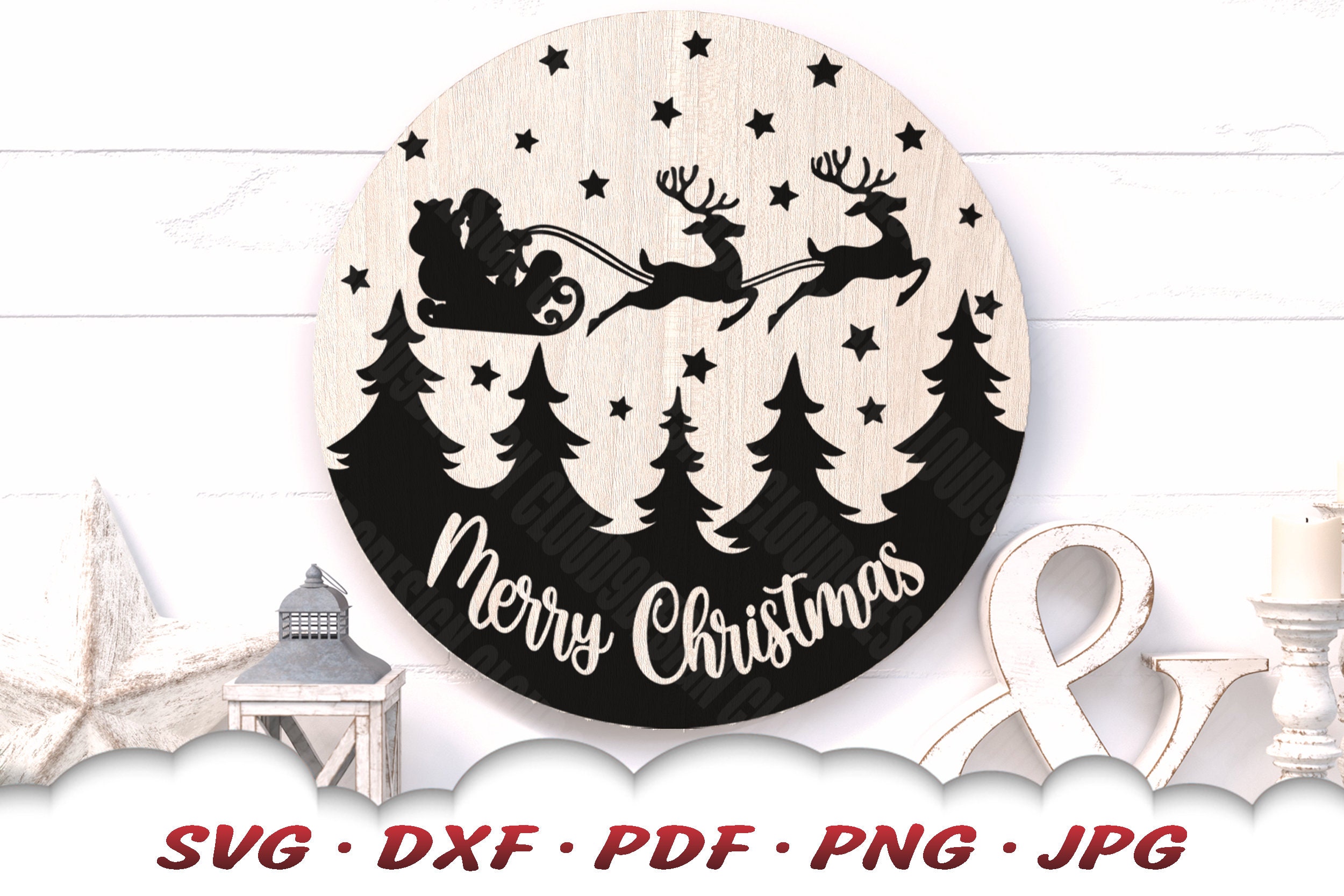 Christmas Svg Bundle Reindeer Svg Santa Svg North Pole - Etsy