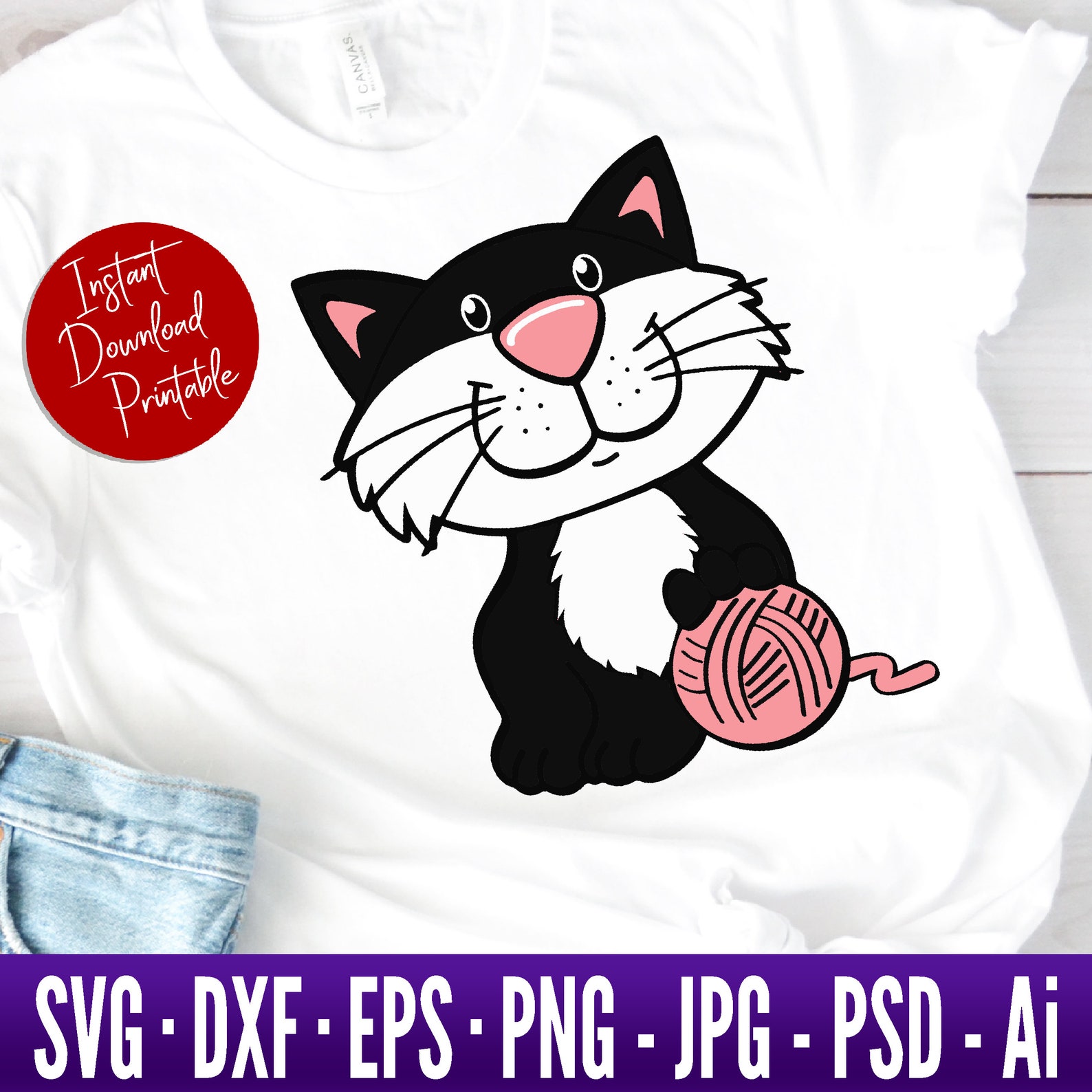 Kitty Cat SVG Cat Lover's Svg Cat SVG Files for Cricut - Etsy