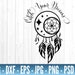 Moon & Stars Dream Catcher SVG, Dream SVG, Dream Catcher SVG Files for ...