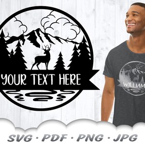 Deer Monogram Svg - Etsy