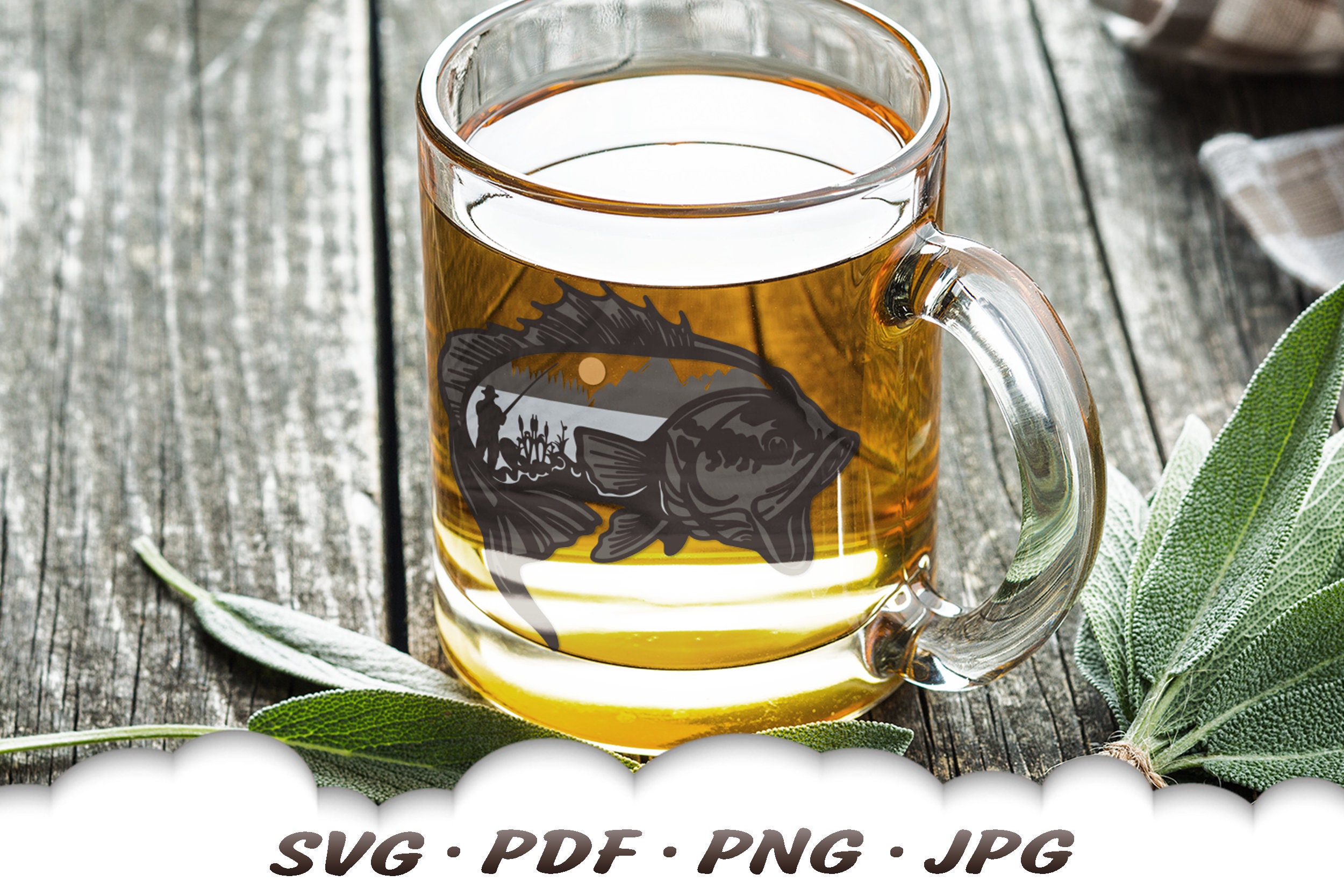 Layered Fishing Svg Fish Svg Files for Cricut Bass Fish - Etsy