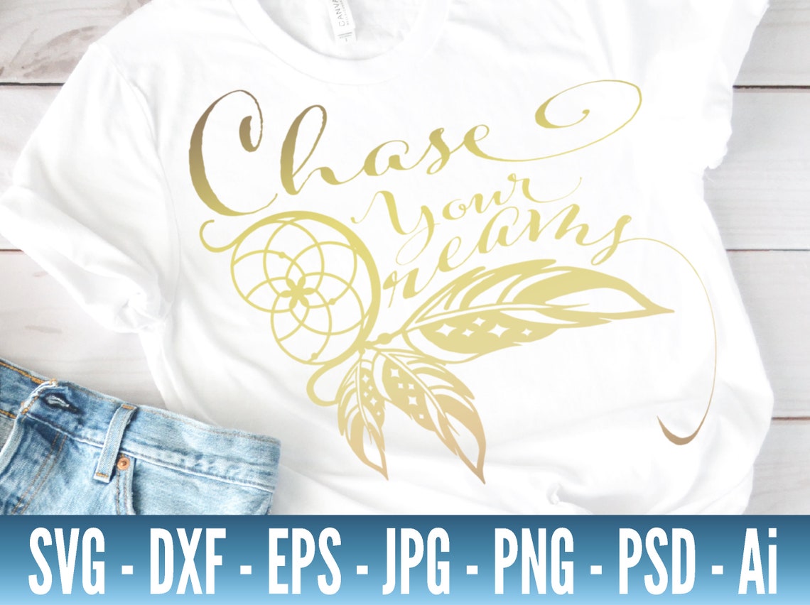 Chase Your Dreams SVG Dream Catcher SVG Files for Cricut - Etsy