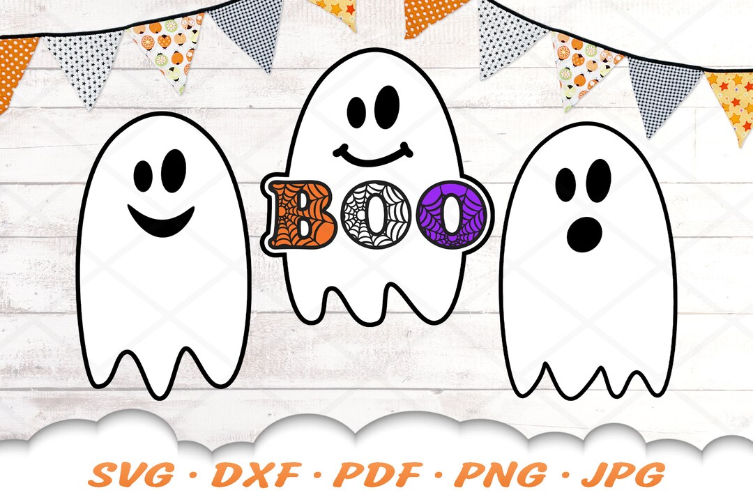 Ghost Svg Bundle - Halloween Svg - Boo Svg - Spooky Svg - Halloween ...