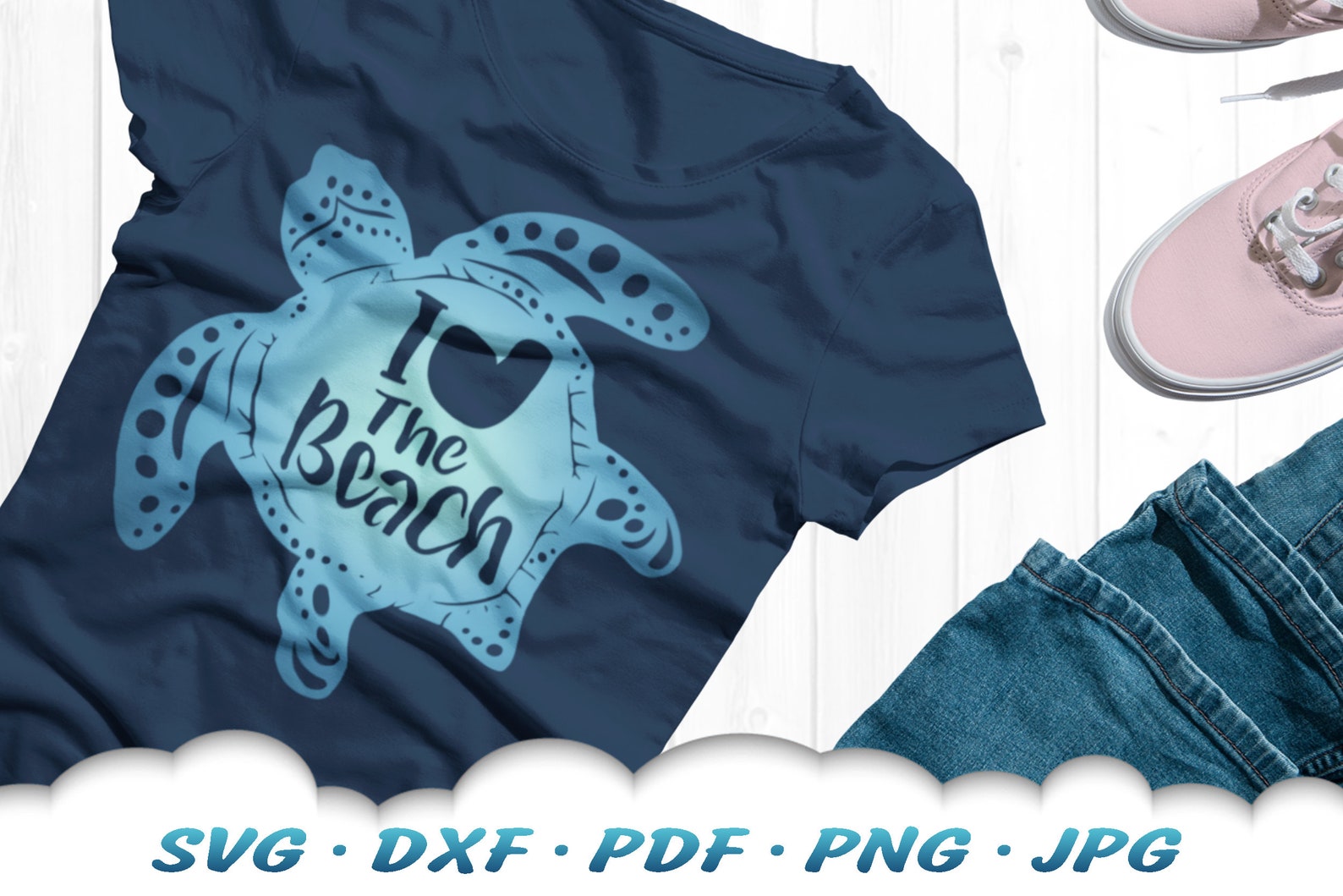 Beach Turtle Svg Files for Cricut Sea Turtle Svg I Love - Etsy