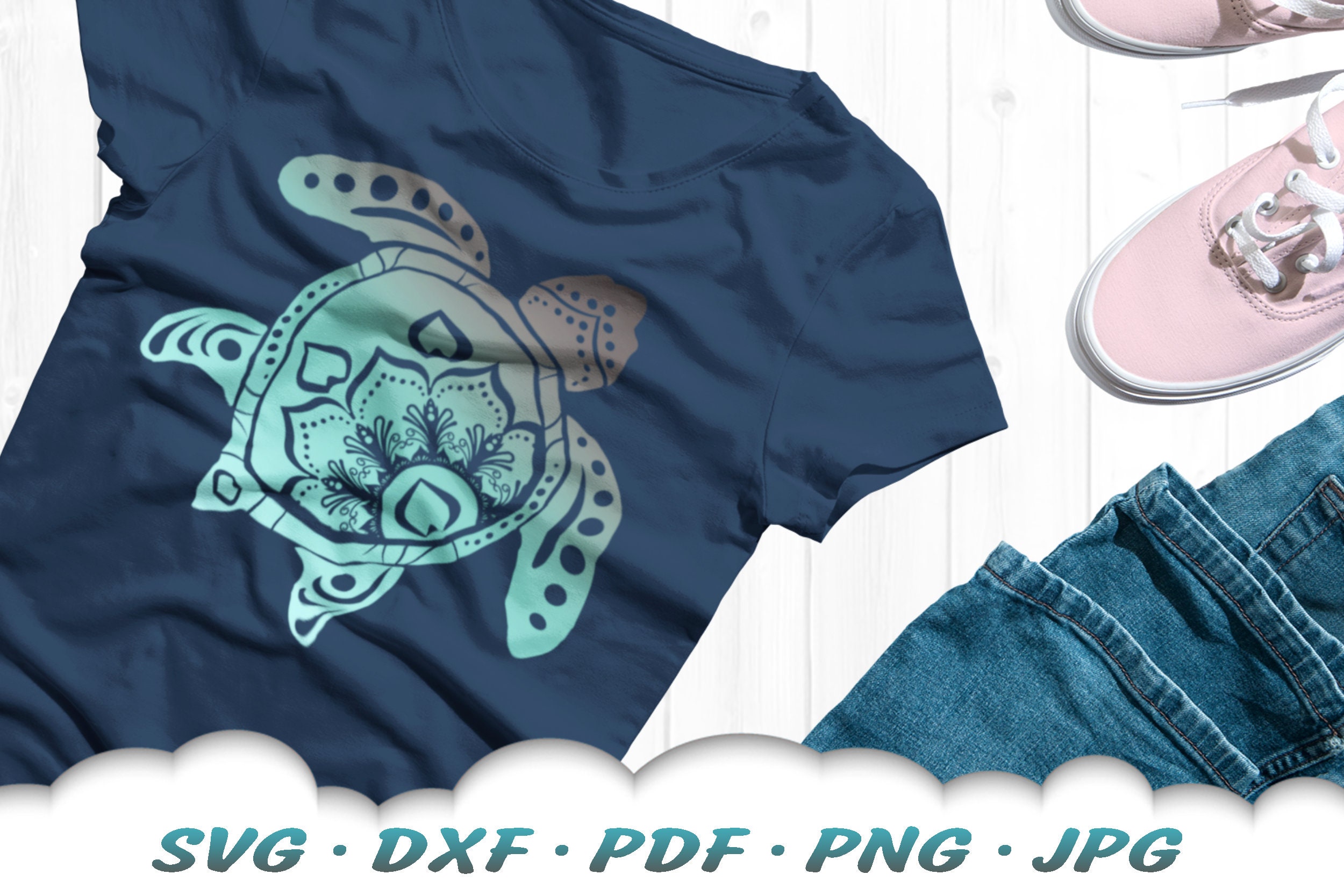 Mandala Turtle Svg Mandala Svg Files for Cricut Sea Turtle - Etsy