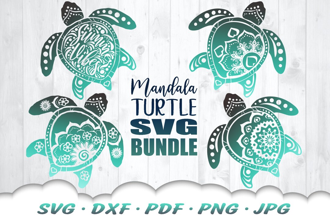 Turtle SVG Bundle - Sea Turtle Svg - Sea Turtle Png - Beach Svg ...