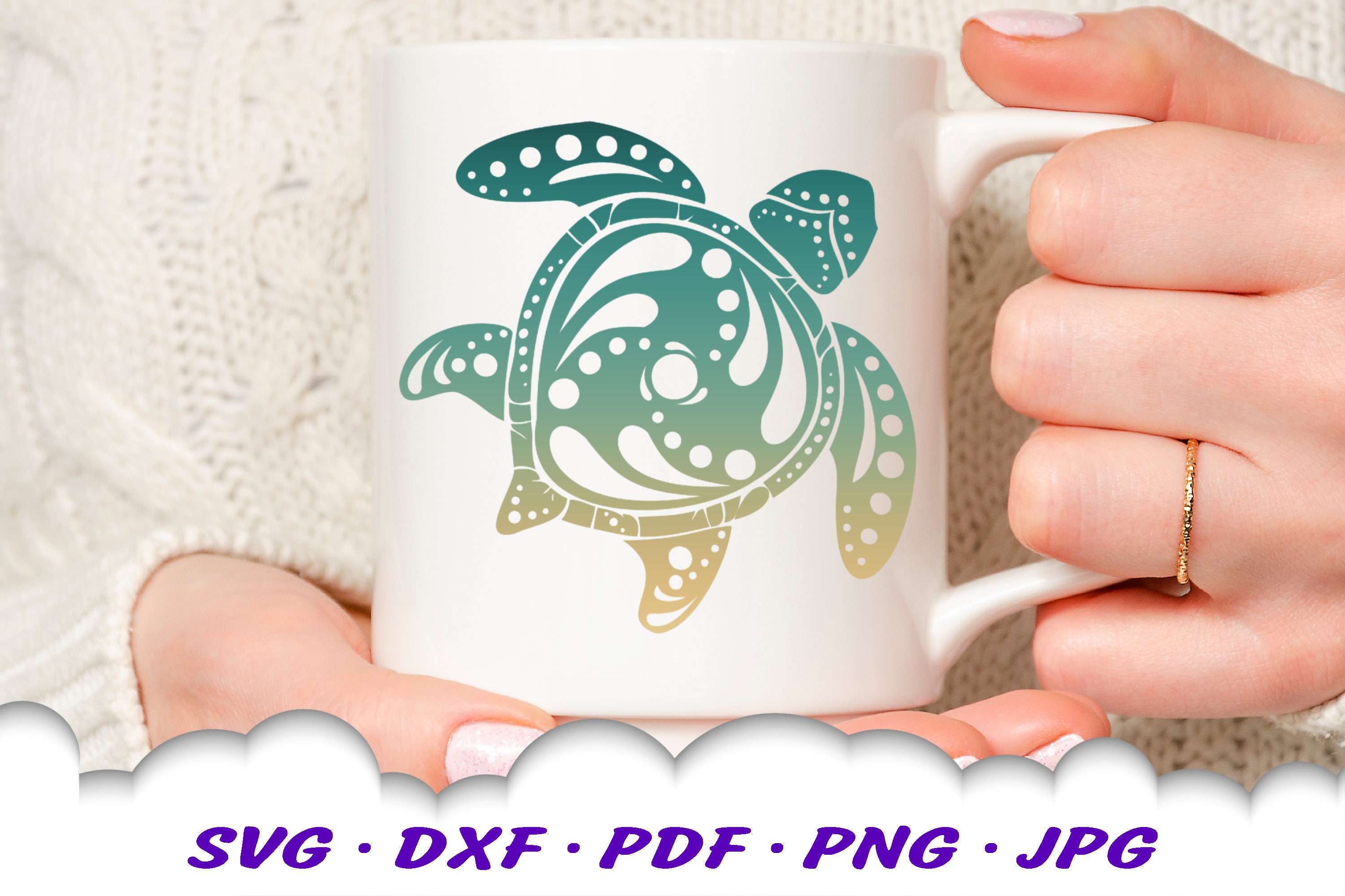 Turtle Mandala SVG Files for Cricut Turtle SVG Bundle Sea - Etsy