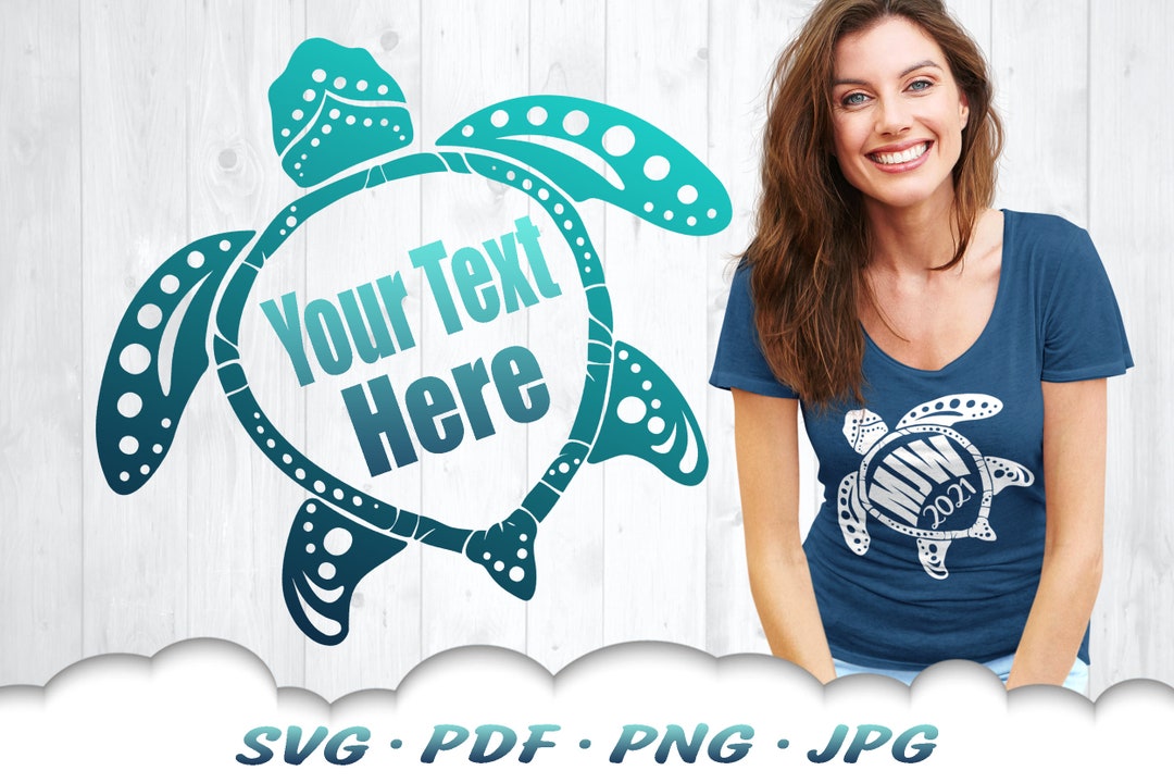 Sea Turtle Monogram Svg - Sea Turtle SVG Files for Cricut - Mandala Svg ...