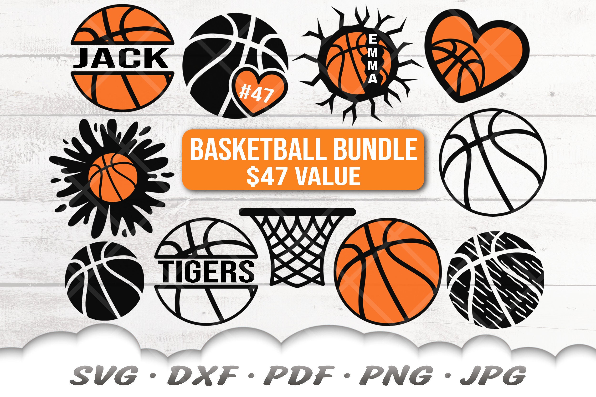 Basketball SVG Bundle Basketball Svg Basketball Monogram - Etsy