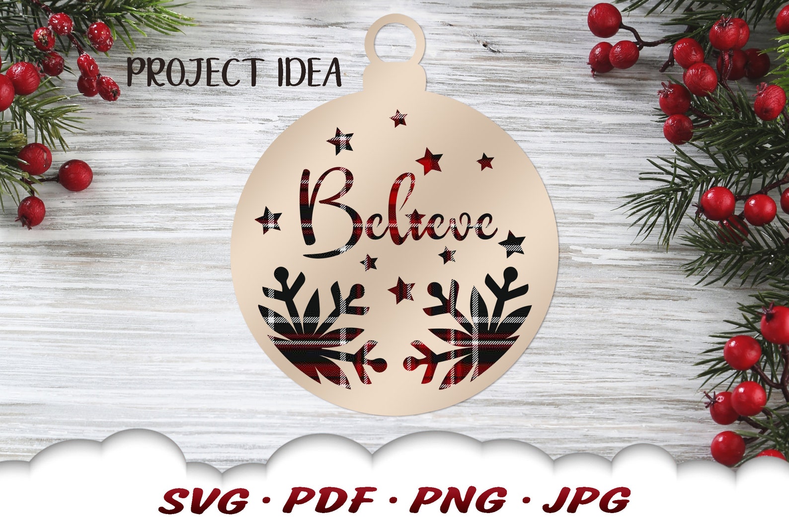 Christmas Ornament Svg Bundle Christmas Svg Files for Cricut - Etsy