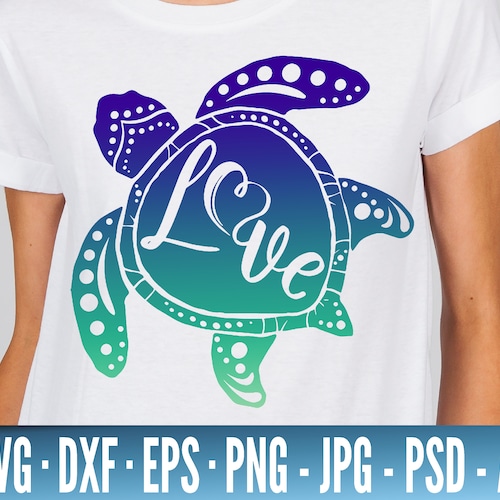Turtle Love SVG Sea Turtle SVG Turtle SVG Files for Cricut - Etsy