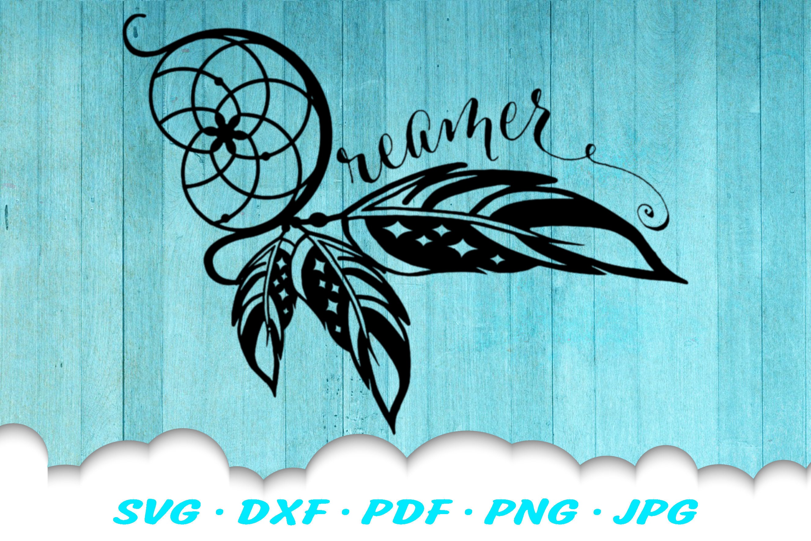 Dreamer SVG Dream Catcher SVG Files For Cricut | Etsy