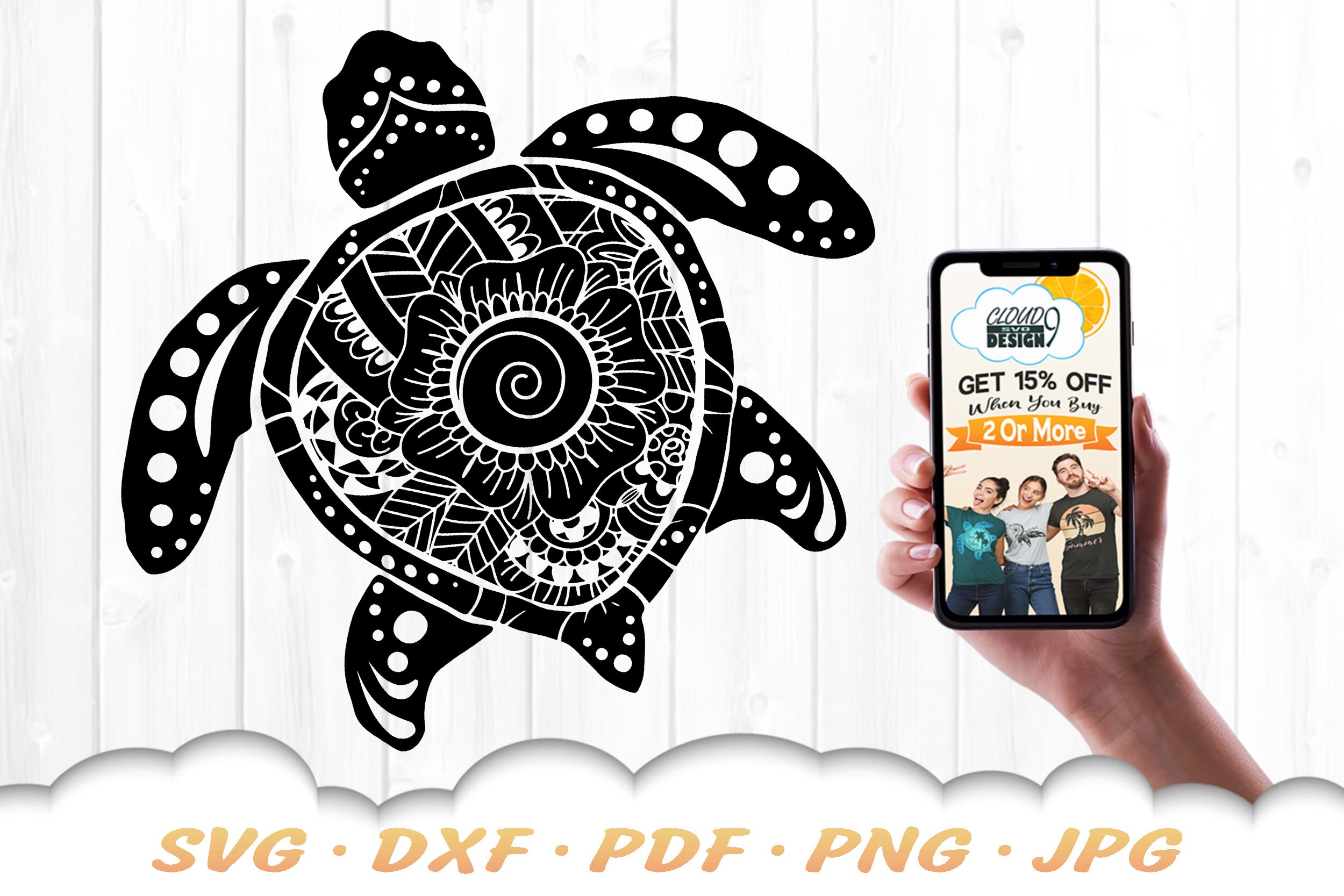 Floral Zentangle Turtle Svg Files for Cricut Sea Turtle Svg - Etsy