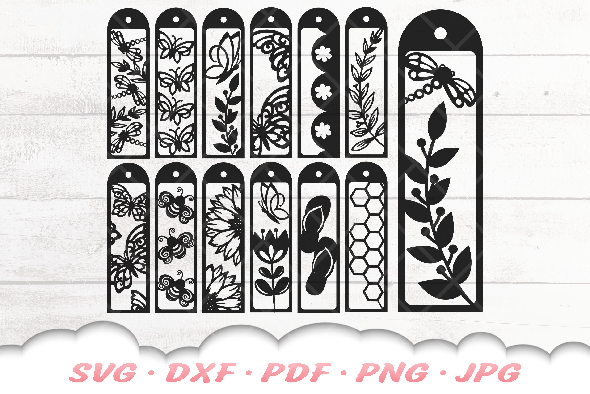 Spring Bookmark SVG Bundle Bookmark Svg Spring Svg - Etsy UK