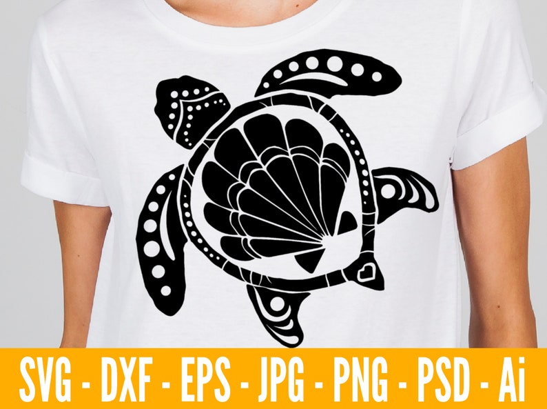 Turtle Sea Shell SVG Sea Turtle SVG Files for Cricut Sea - Etsy