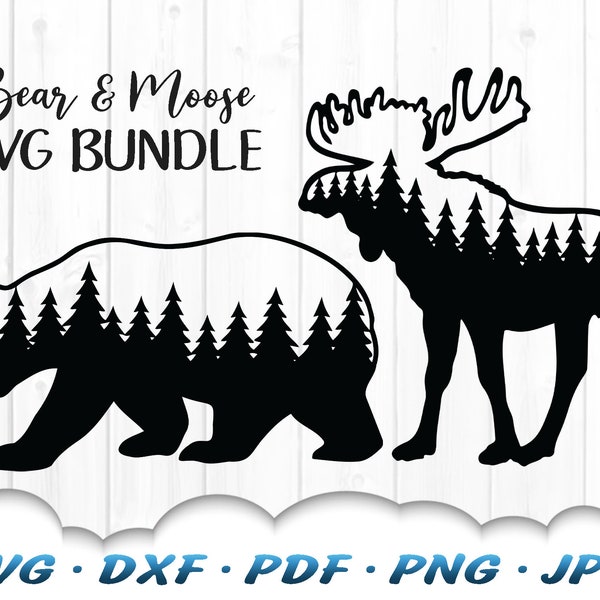 Moose Clipart - Etsy