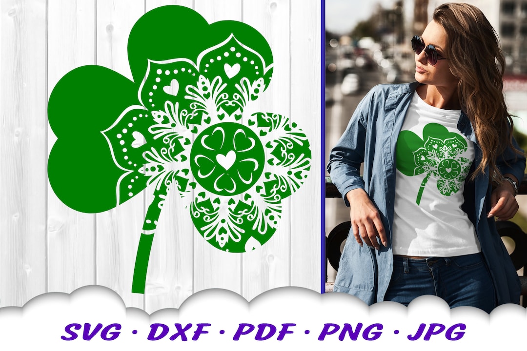 Shamrock Mandala Svg - Shamrock Svg Files for Cricut - Heart Mandala ...