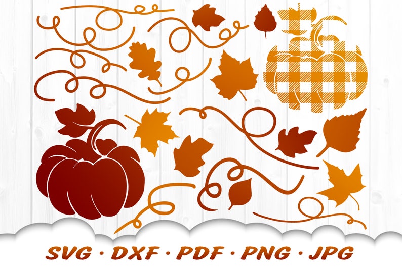 Pumpkins & Leaves Fall SVG Bundle Fall Svg Files for Cricut | Etsy