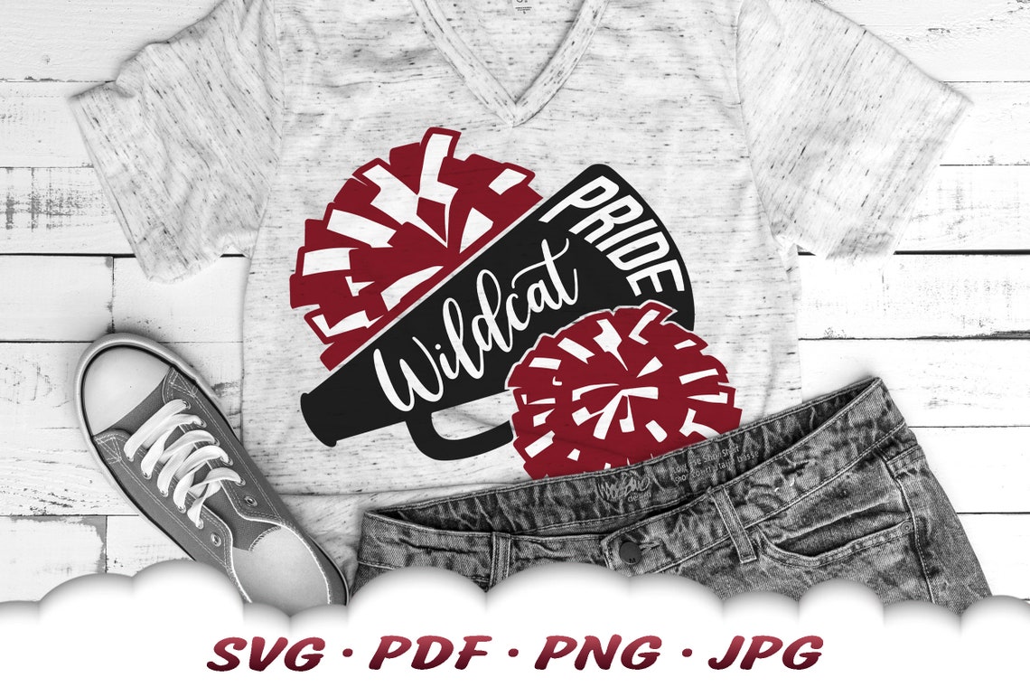 Wildcats Cheer Svg Files for Cricut Cheerleader Svg - Etsy
