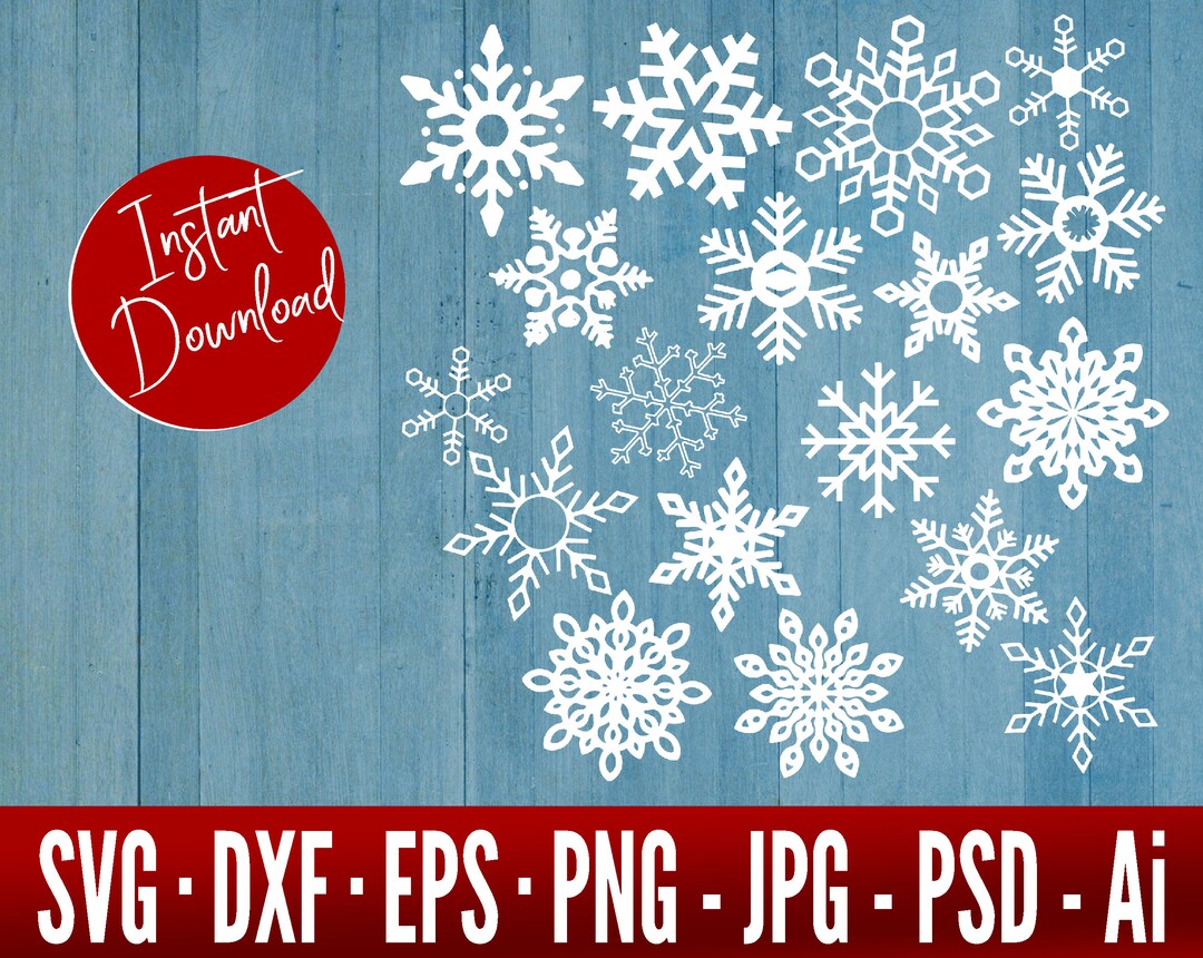 Snowflake SVG Bundle Snowflake SVG Snowflake SVG Files for - Etsy