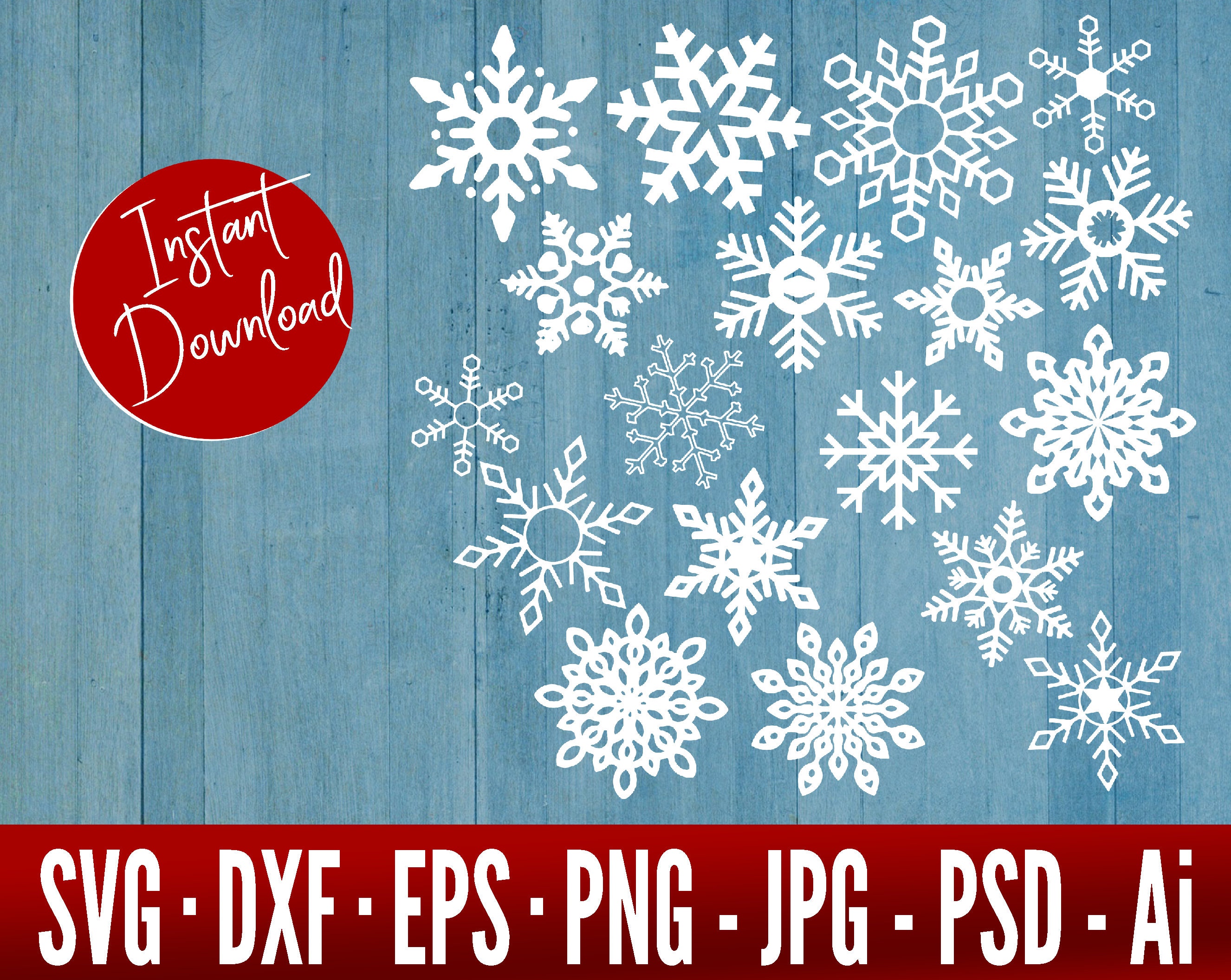 Snowflake SVG Bundle Snowflake SVG Snowflake SVG Files for | Etsy