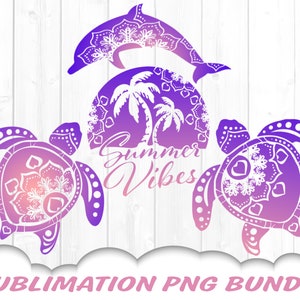 Mandala Beach SVG Bundle - Summer Vibes Svg - Turtle Svg - Tropical Svg ...
