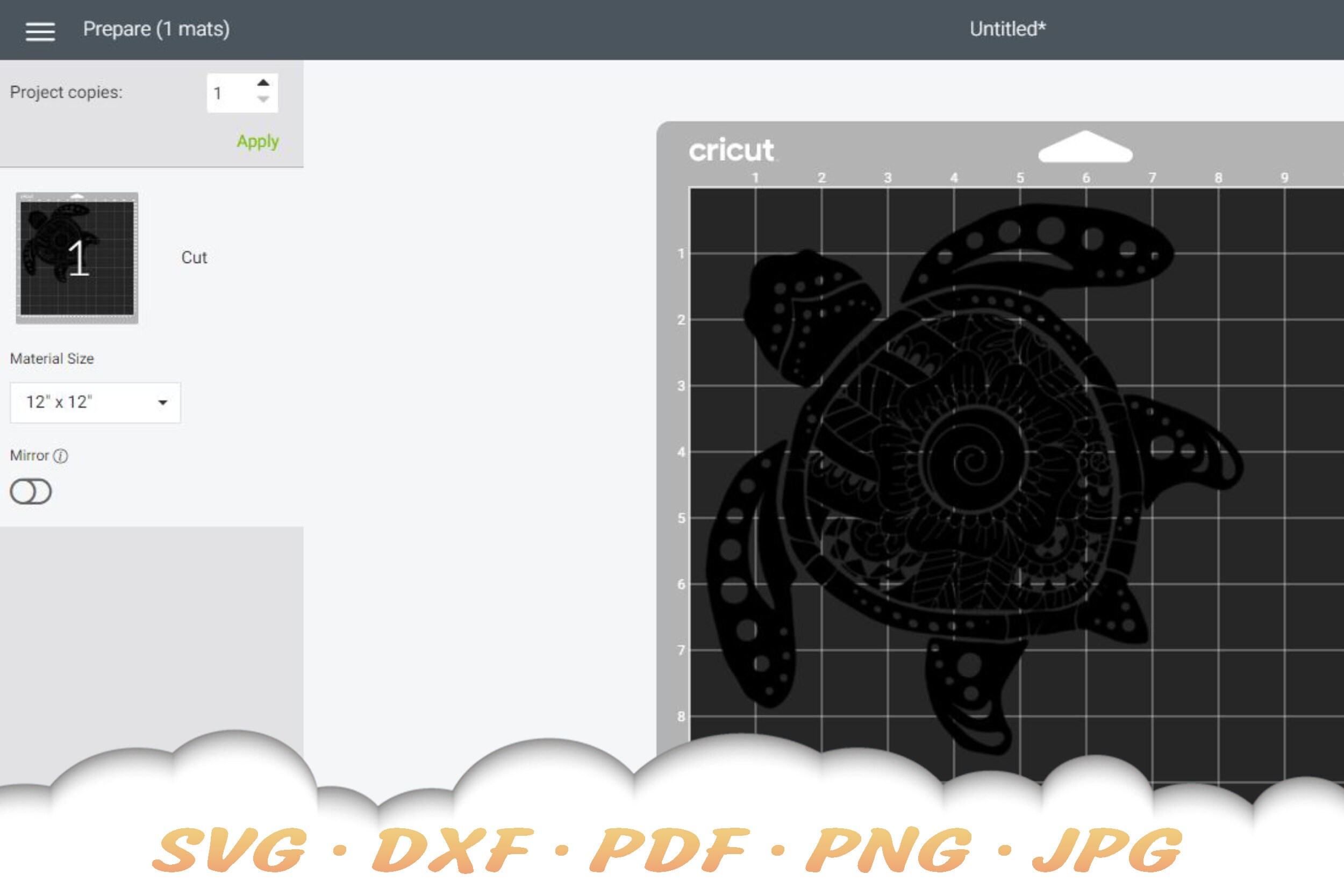 Floral Zentangle Turtle Svg Files for Cricut Sea Turtle Svg - Etsy