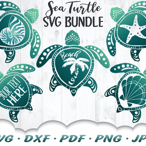 Sea Turtle Cut Files for Cricut and Silhouette - Etsy