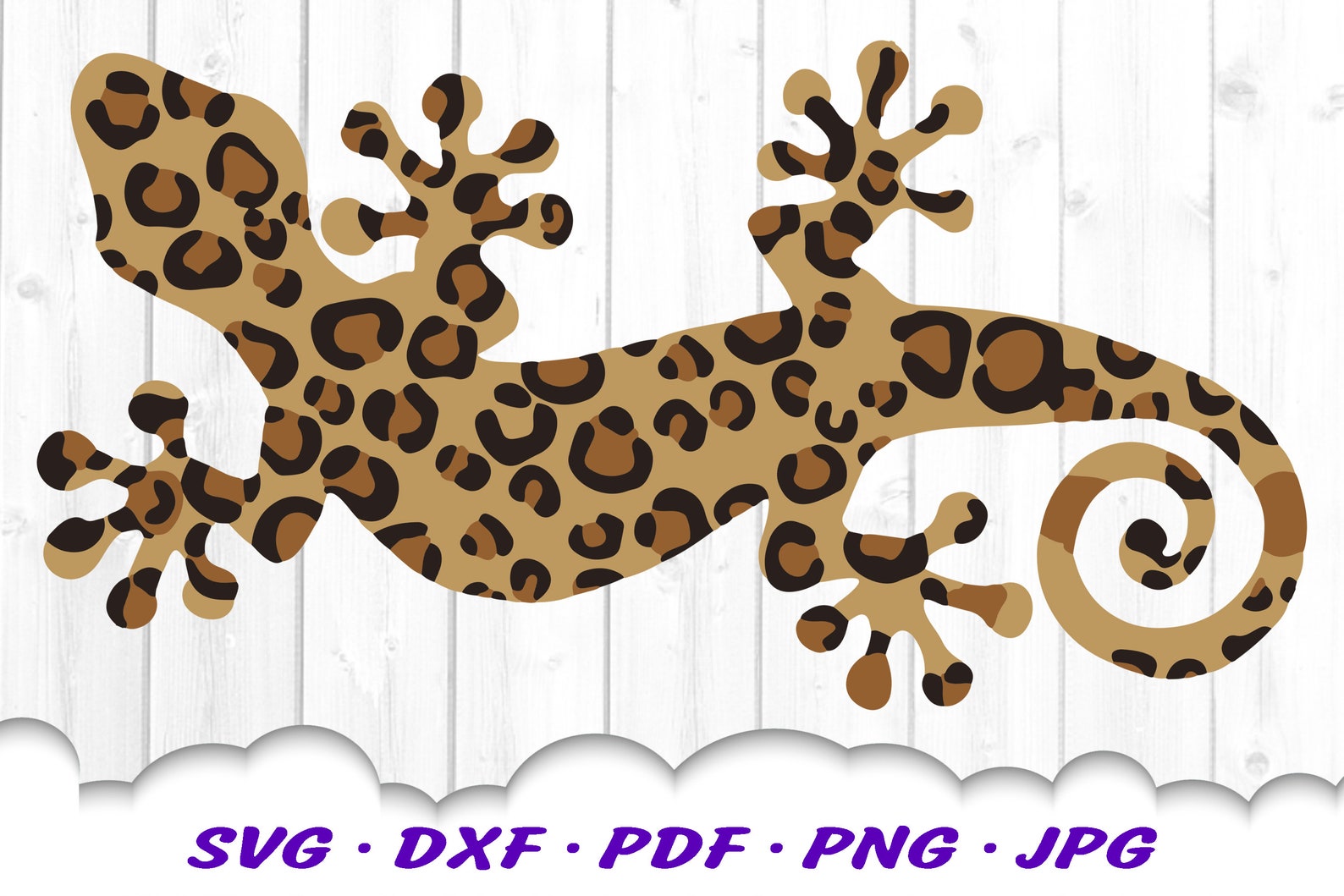 Leopard Print Lizard SVG Kokopelli Gecko SVG Files for | Etsy