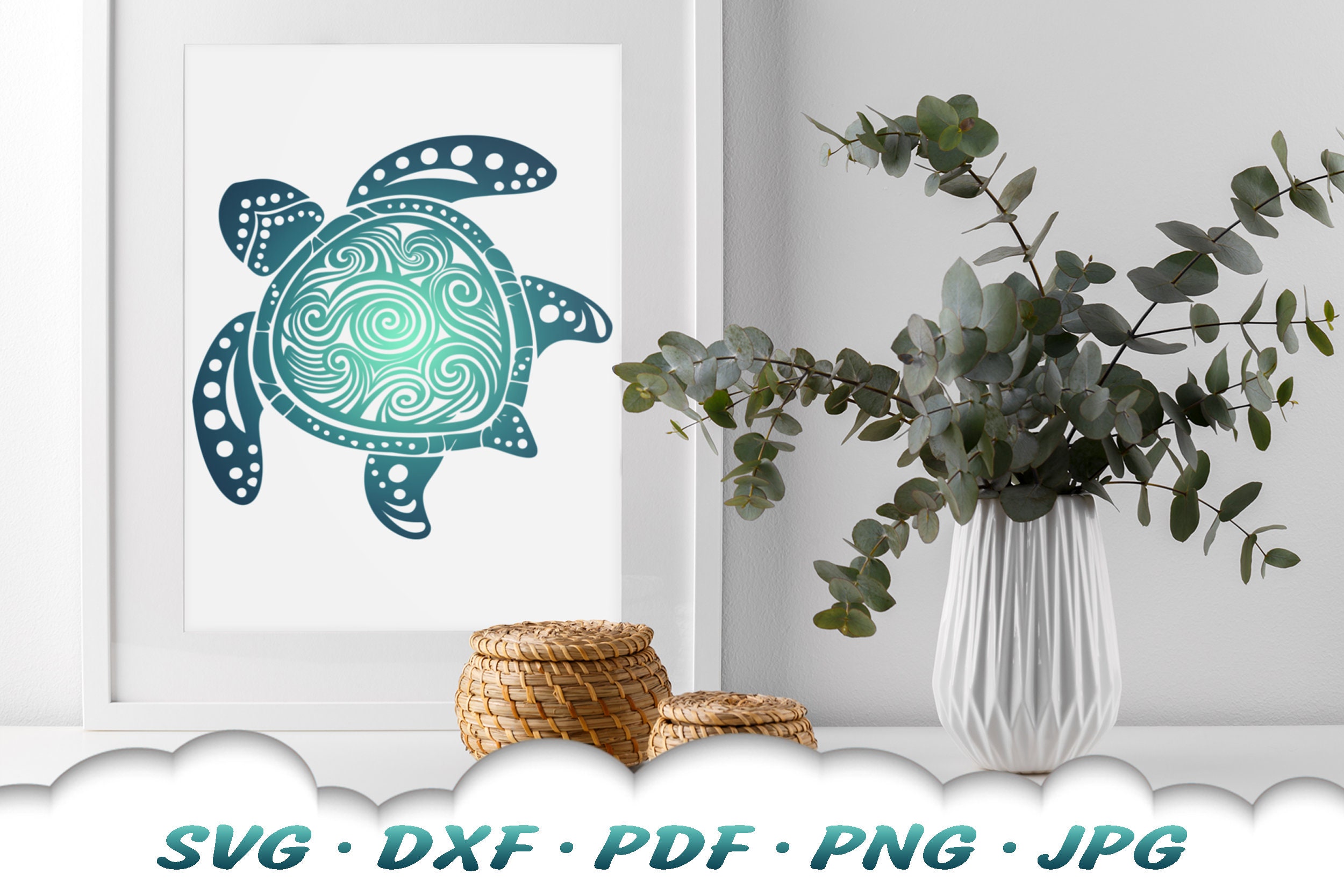 Turtle Svg Sea Turtle Svg Files for Cricut Beach Svg - Etsy