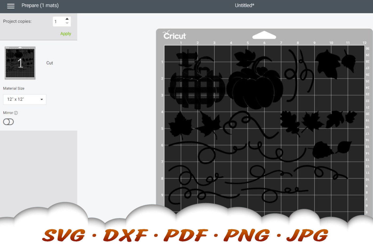 Pumpkins & Leaves Fall SVG Bundle Fall Svg Files for Cricut | Etsy
