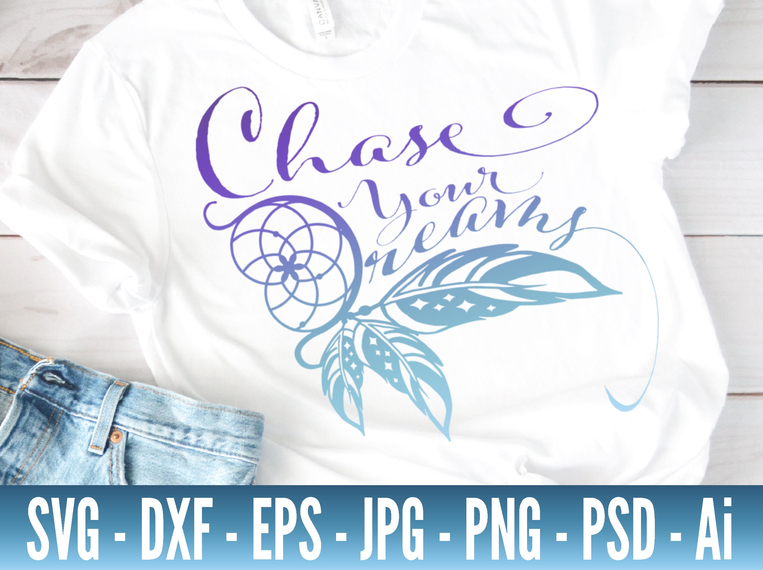 Chase Your Dreams SVG Dream Catcher SVG Files for Cricut - Etsy