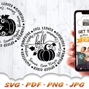 Fall Pumpkin Svg Cut Files Bundle - Pumpkin Svg Files for Cricut ...